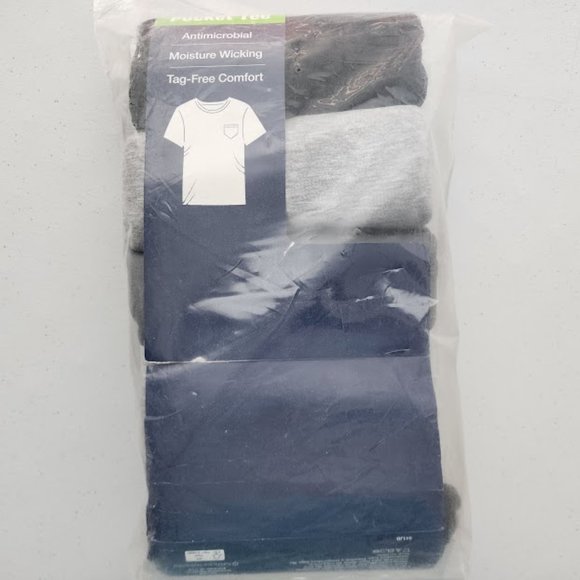 George | Shirts | George Mens 6 Pack Pocket Tee Shirt Pack Size S New ...